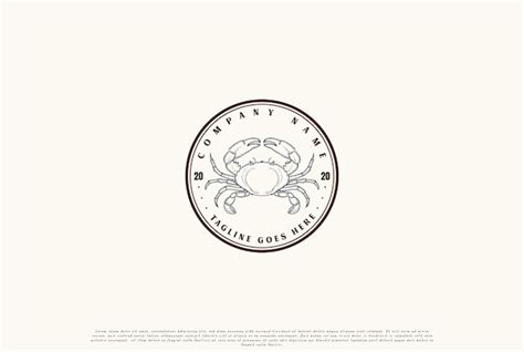 Premium Vector Crab Vintage Emblem Or Label