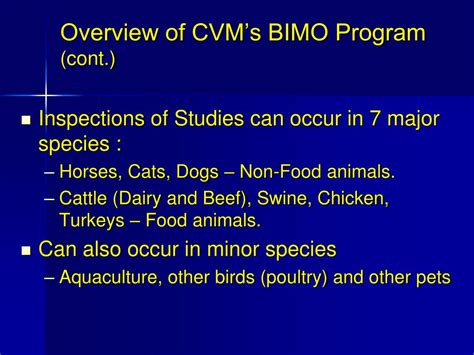 Ppt Overview Of Cvm Bioresearch Monitoring Powerpoint Presentation Free Download Id 2715494