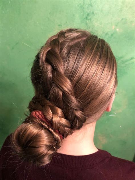 Dutch Braid Swirled Into A Bun Dutch Braid Hair Starting Braids