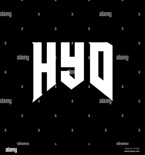 Hyd Letter Logo Design For Technology Company Hyd Logo Design Black And White Color Combination