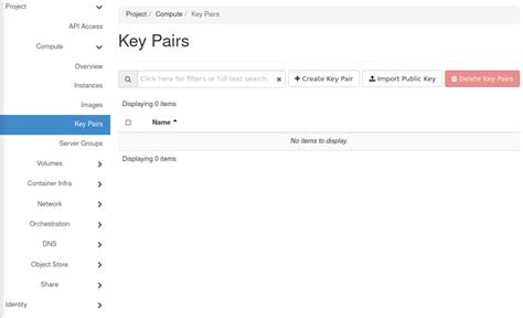 How To Import Ssh Public Key To Openstack Horizon On Eo Lab — Eo Lab 0