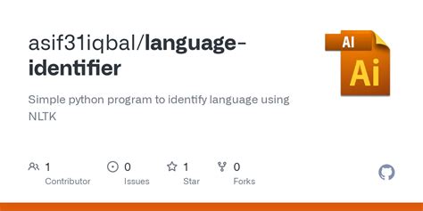 Github Asif31iqballanguage Identifier Simple Python Program To Identify Language Using Nltk