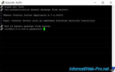 Manage Vcsa Vcenter Server Appliance From The Command Line Via Ssh In A Vmware Vsphere 67