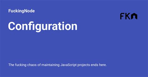 Configuration FuckingNode