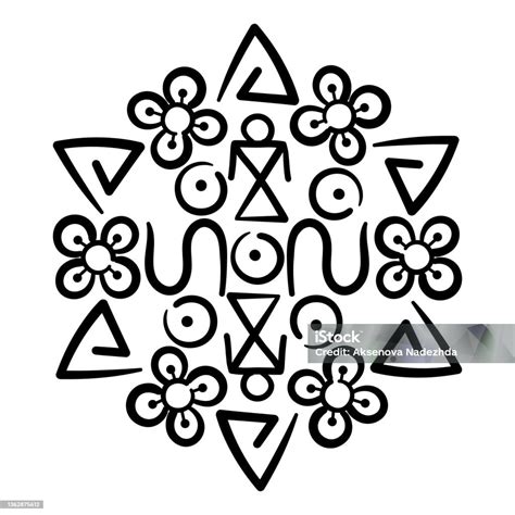 아딘크라 기호 고대 부족 민족 의 상징만달라 아프리카의 의식 화면 인쇄 케냐문화에 대한 스톡 벡터 아트 및 기타 이미지 케냐