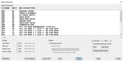 Autocad Electrical Project Drawing List Symetri Uk