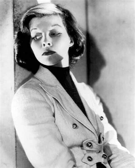 Katharine Hepburn Stunning 1930s Glamour Portrait Eyes Looking To Side