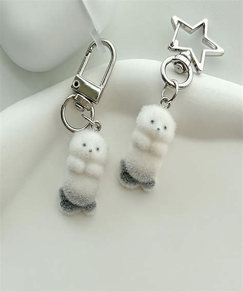 아이보미 🚀당일출고🚀보들보들 귀여운해달키링 해달 키링 비즈키링 핸드메이드 우정 커플 선물 에어팟 버즈 가방 핸드폰키링 핸드폰고리 스마트폰 열쇠고리 핸드폰스트랩 핸드폰줄