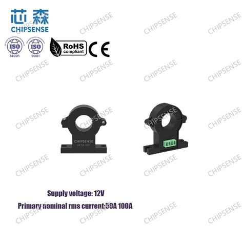 High Accuracy 50a 100a Input ± 12v Ouput Acdc Hall Effect Split Core Current Sensor For Battery