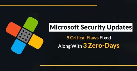 Microsoft Security Updates Critical Flaws Fixed
