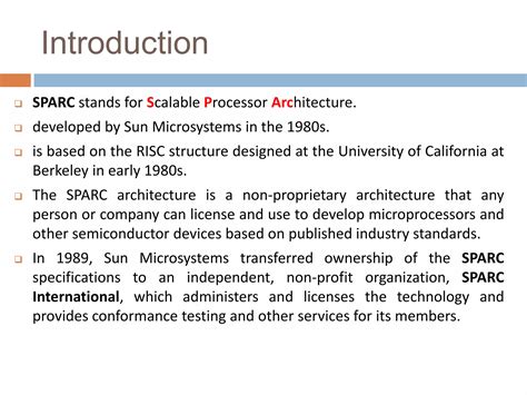 The Sparc Architecture 3 Pptx