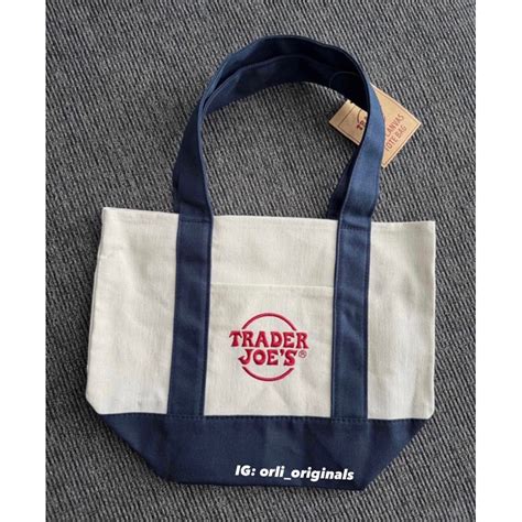 現貨秒出 可預購 美國 Trader Joes 最新 限量 迷你 托特包 帆布包 購物袋 媽媽包 蝦皮購物