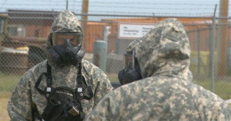 Troops Partake In Nato Chemical Training Exercise At Cfb Suffield In Southern Alberta