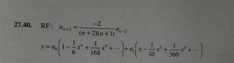 Solved Find A The Recurrence Formula And B The General