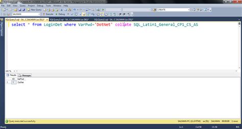 Case Sensitive Search In Sql Server
