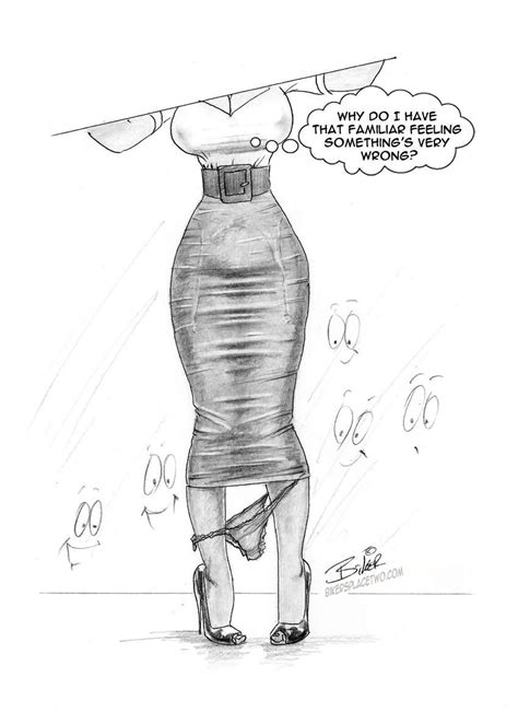 Rule 34 Bikerbloke Black And White Cleavage Crowd Dress Female Garter Belt Heels High Heels