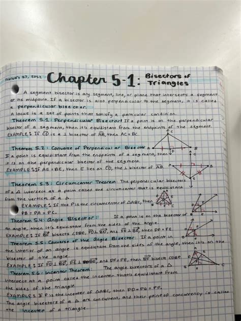 Geometry Notes From Last Year