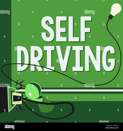 Conceptual Caption Self Driving Business Showcase Autonomous Vehicle Ability To Navigate