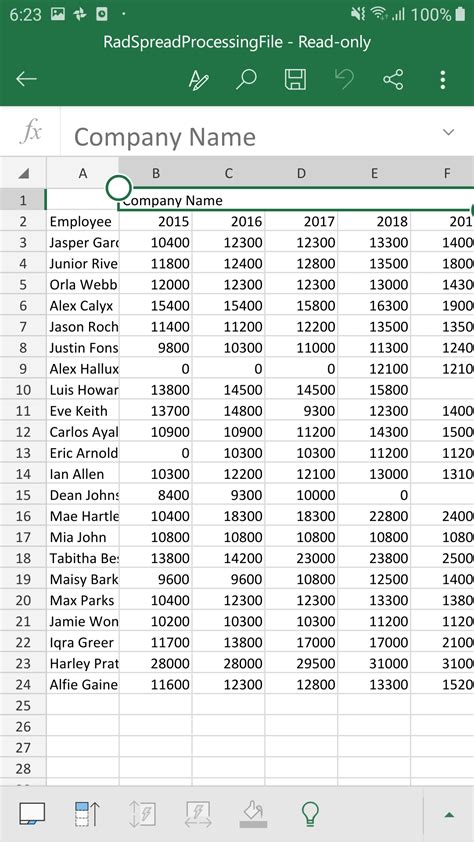 Create Modify And Export Spreadsheets In Xamarin Apps