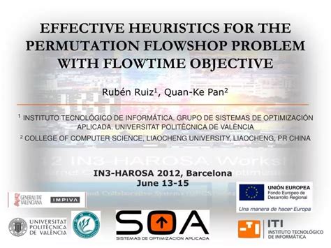 Ppt Effective Heuristics For The Permutation Flowshop Problem With