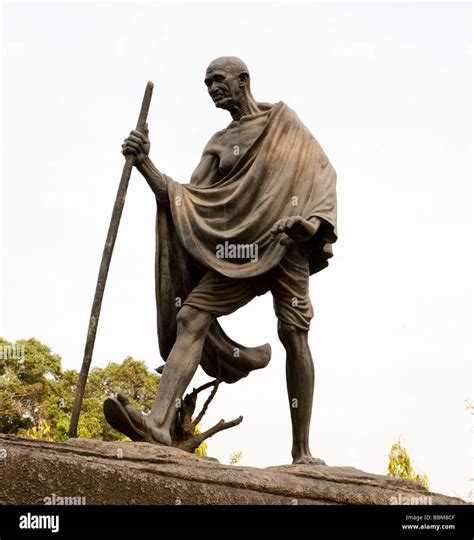 Mahatma Gandhi Bronze Statue Banque De Photographies Et Dimages à