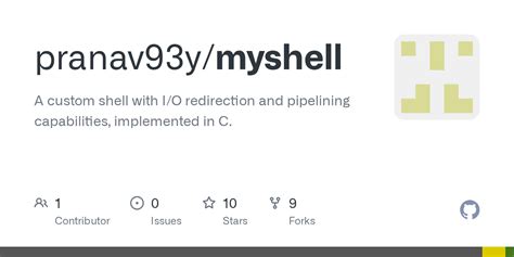 Github Pranav93ymyshell A Custom Shell With Io Redirection And