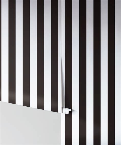 Black And White Stripe Wallpaper Déco Wallpaper