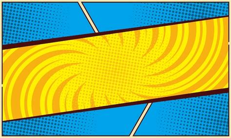 Premium Vector Comic Panel Video Thumbnail Background