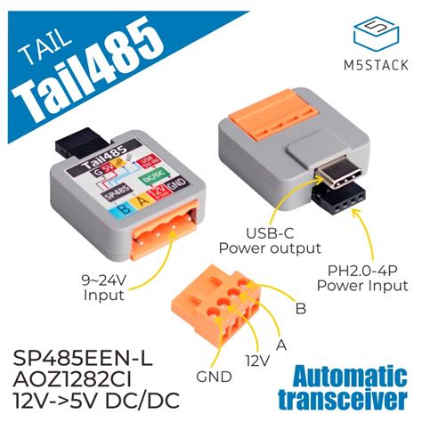 M5stack Atom Rs485 Tail Dcdc Power Supply