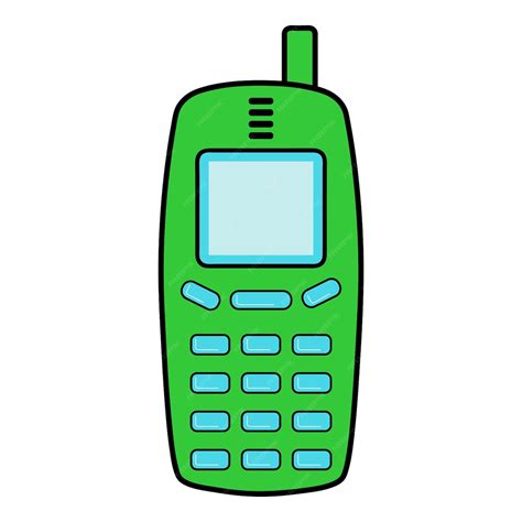 Teléfono Móvil Retro Y2k Viejo Icono Móvil Nostalgia De Los Años 90