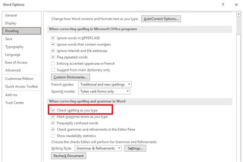 Microsoft Word 365 Cant Turn Off Spell Check Microsoft Qanda
