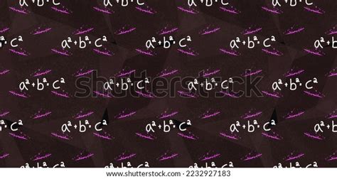 Pythagorean Theorem Educational Scientific Illustration Geometry Stock Illustration