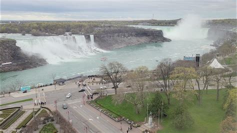 Spectacular Niagara Falls view from Opie's hotel room - YouTube