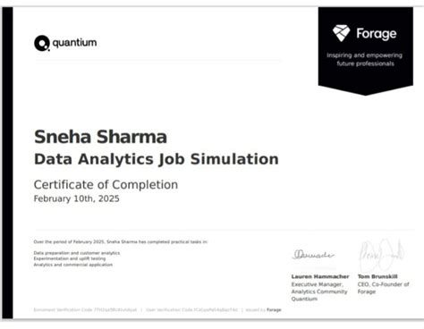 quantium dataanalytics certification datascience careergrowth