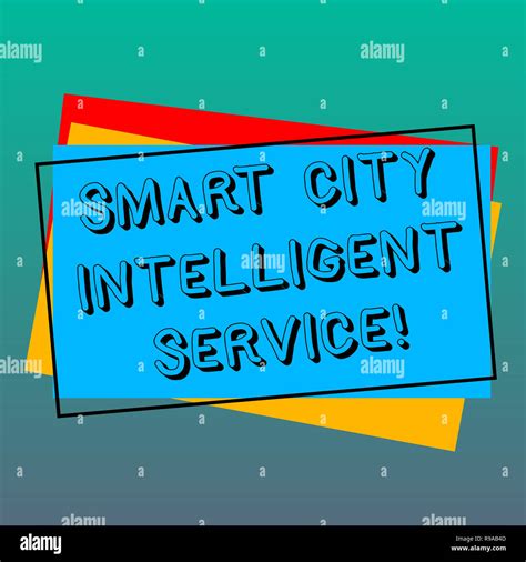Handwriting Text Writing Smart City Intelligent Service Concept