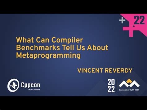 Free Video What Can Compiler Benchmarks Reveal About Metaprogramming