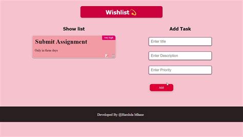 Harshda Mhase On Linkedin React Javascript Webdevelopment Todolist