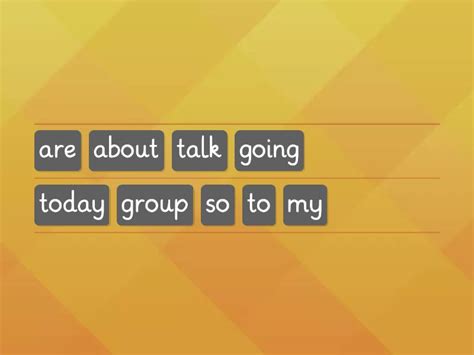 Jumbled Presentation Phrases Cause And Effect Reordenar