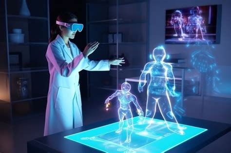 person using ar technology to perform their occupation ai generated image