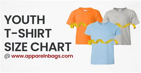 Youth T Shirt Size Chart And Measurements Guide Apparelnbags