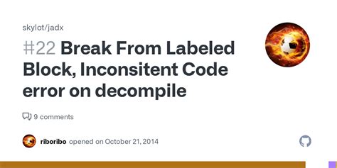 Break From Labeled Block Inconsitent Code Error On Decompile · Issue 22 · Skylotjadx · Github