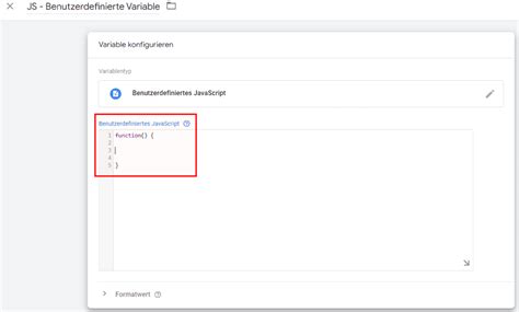 Benutzerdefinierte JavaScript Variablen Im Google Tag Manager