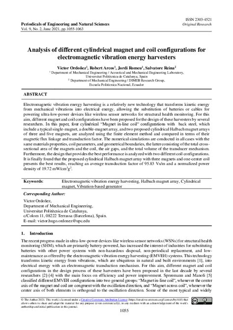 Pdf Analysis Of Different Cylindrical Magnet And Coil Configurations