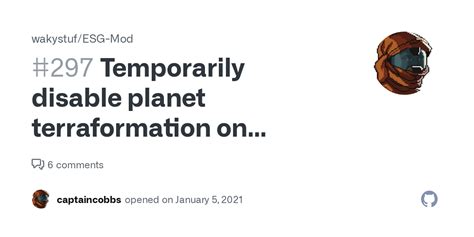 Temporarily Disable Planet Terraformation On Terraformation Modules · Issue 297 · Wakystuf Esg