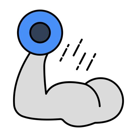 An Editable Design Icon Of Bicep Vector Art At Vecteezy
