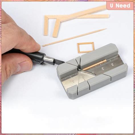 Wishshopeeyas Model Angle Cutter Tool Duable Small Miter Box For Model Cutting Wood Carver
