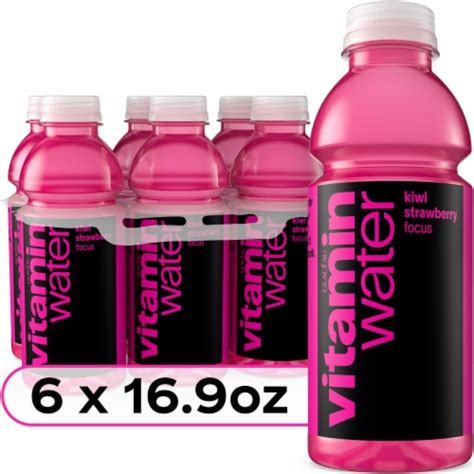 Vitaminwater® Focus Kiwi Strawberry Flavored Water Beverage Bottles 6