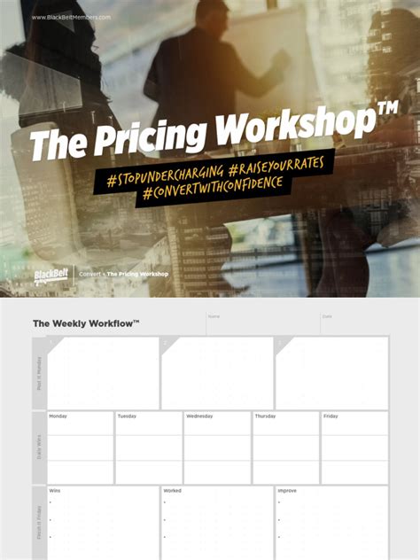 The Pricing Workshop Pdf Pricing Business Economics