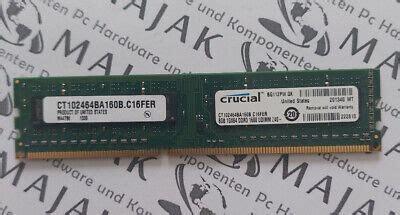 Crucial 8GB/ DDR3 / UDIMM / 1600MHz / CL11 240- Pin 1,5V ...