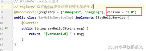 springboot集成dubbo配置多注册中心 nacos dubbo多注册 csdn博客